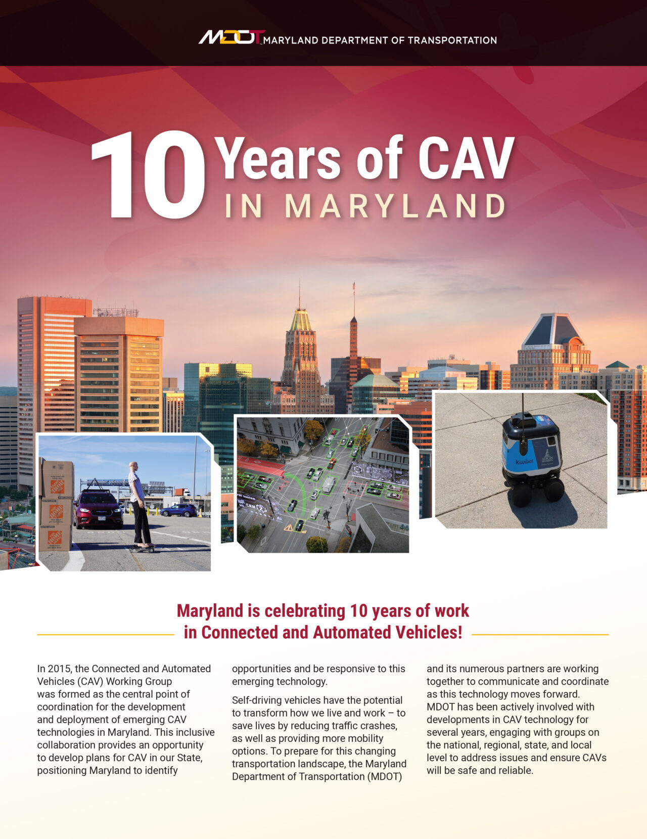 About Maryland CAV | Maryland’s Connected and Automated Vehicle Program